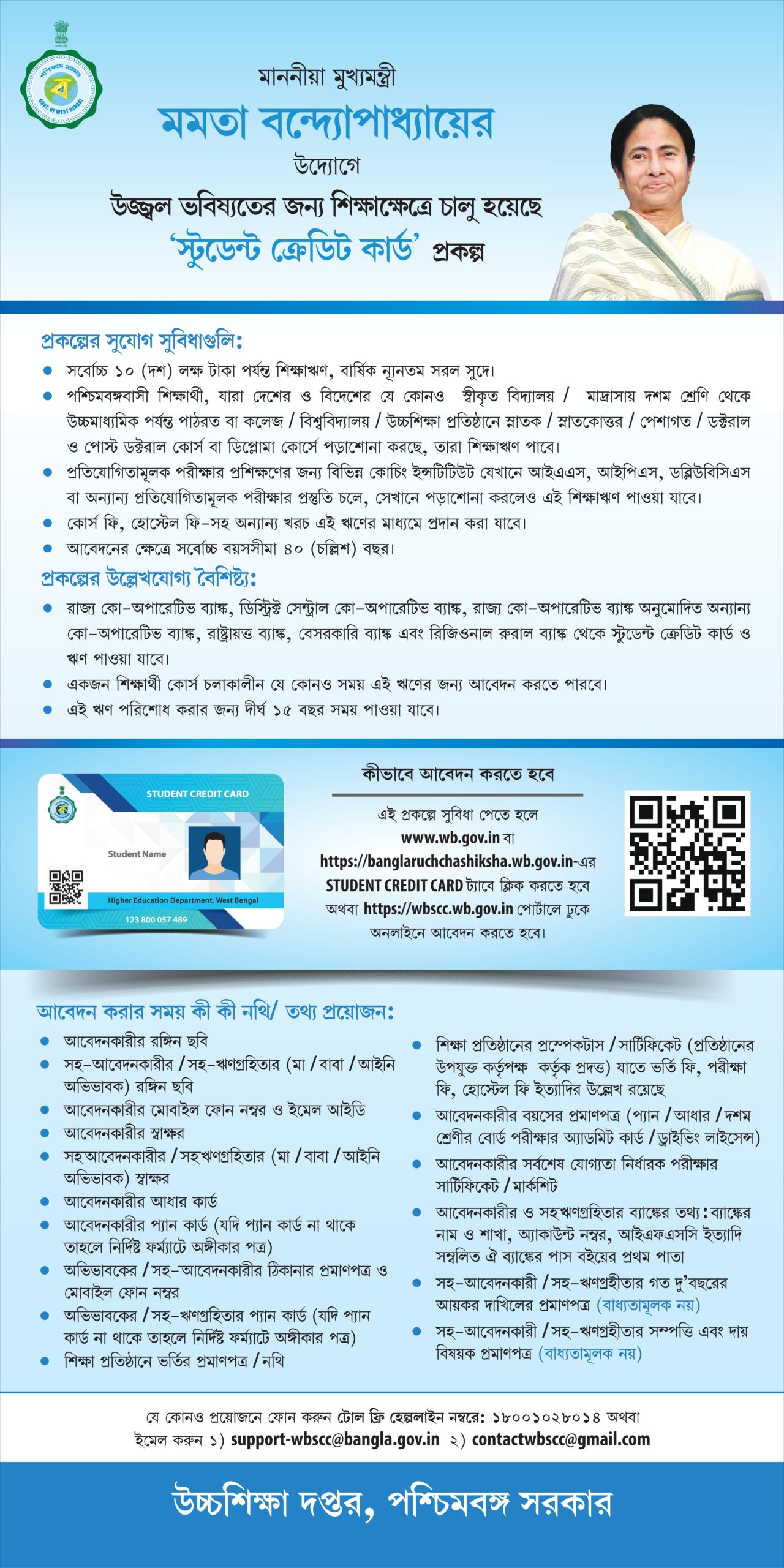 Student Credit Card Scheme | Jnan Chandra Ghosh Polytechnic | Govt. of ...
